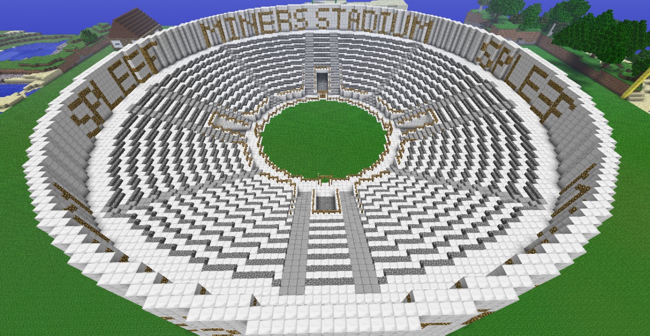 Miners Stadium SPLEEF ARENA Minecraft Map